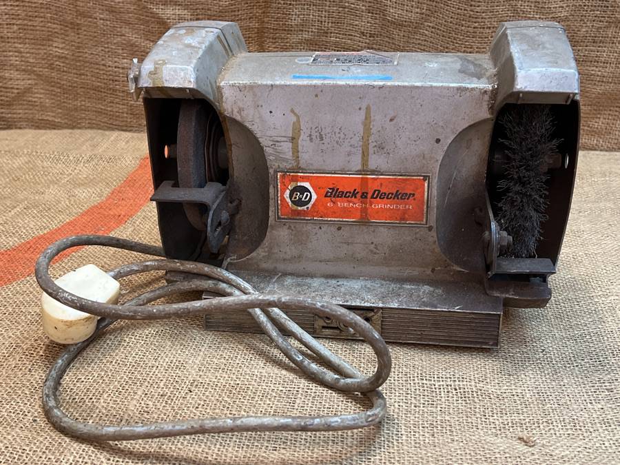Vintage black and decker bench grinder store